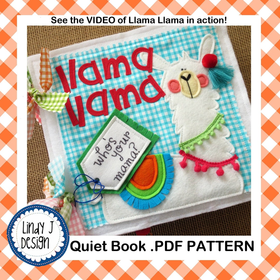 Llama Llama Who’s Your Mama? QUIET BOOK PDF Pattern Activity Book ...
