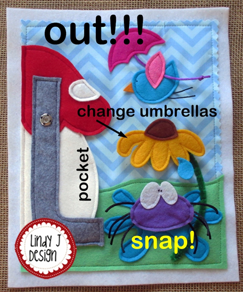 Itsy Bitsy SPIDER Felt Quiet Book PDF Pattern ACTIVITY Book ...