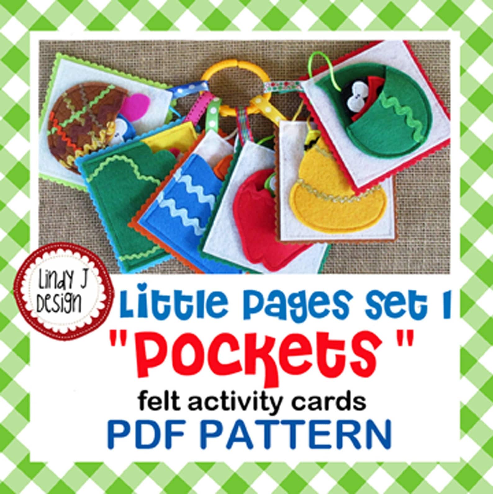 Felt BABY Quiet Book PDF Little Pages Set 1 Toddler ACTIVITY Cards ...