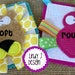 Little Pages Set 4 FELT ACTIVITY Cards Quiet Book .PDF Pattern - Etsy ...