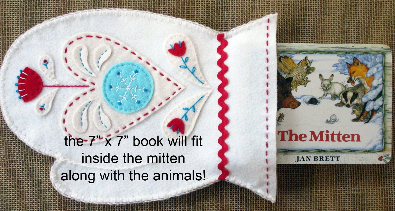 MITTEN Felt ANIMALS Sewing PDF Pattern Felt Playset Holiday Ornaments ...