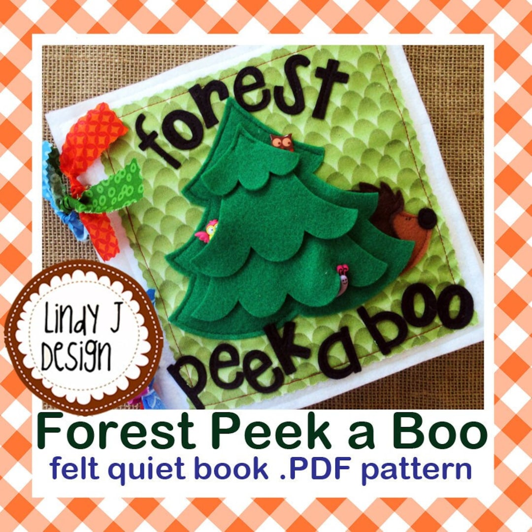 FOREST Felt QUIET BOOK Pdf Pattern Woods Quiet Book Instructions ...