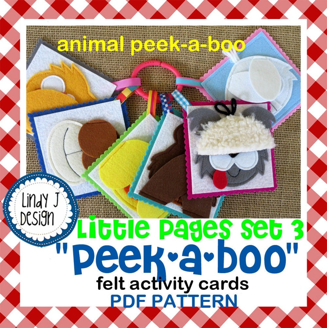 Little Pages Set 3 FELT ACTIVITY Cards Baby Quiet Book PDF Pattern ...
