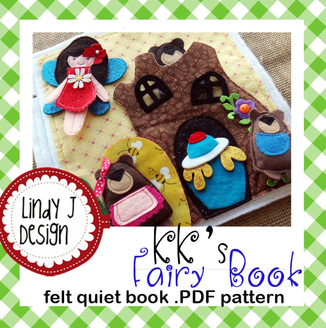 FAIRY QUIET Book .PDF Pattern Quiet Book Instructions Fairy Busy Book ...