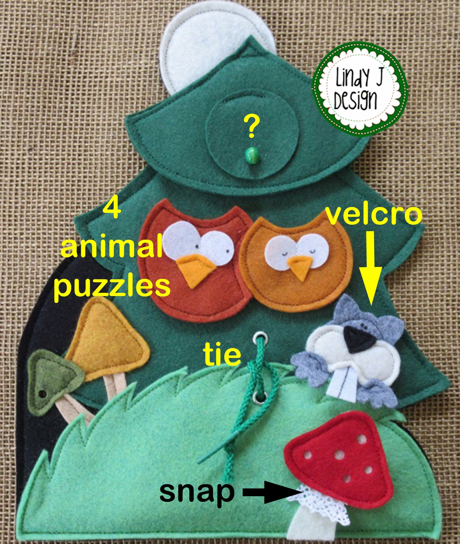 FOREST Fun Felt Quiet BOOK PDF Activity Book Felt Book - Etsy