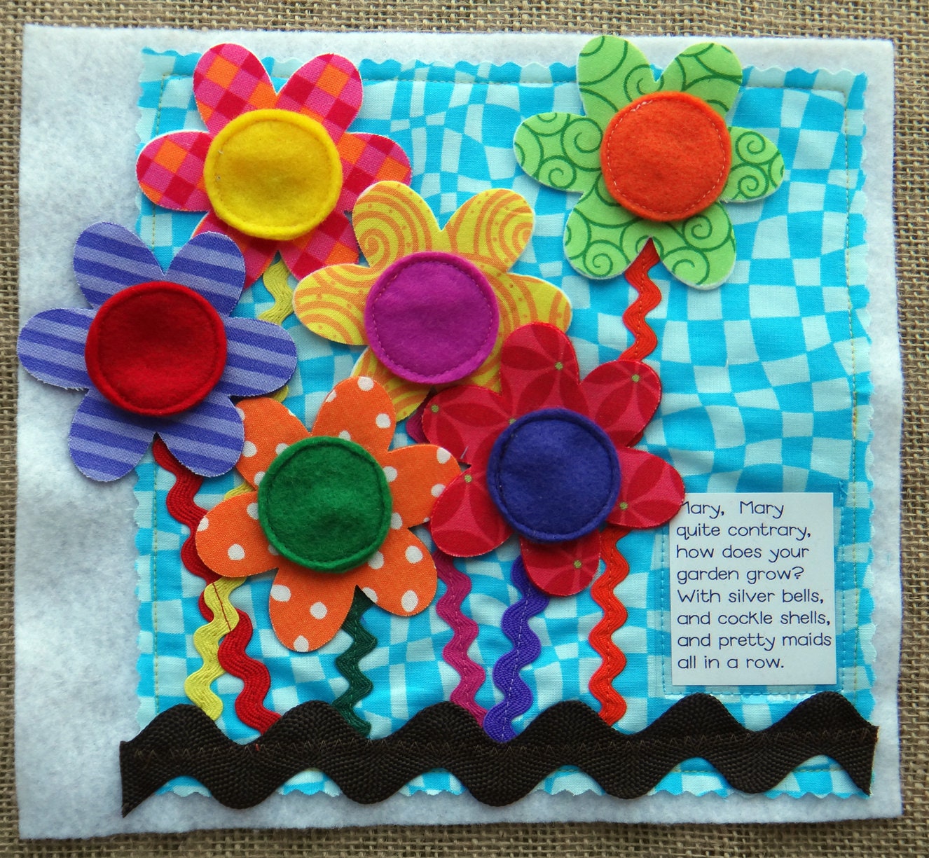 RHYME Time Felt Quiet BOOK .PDF Pattern Activity Book Instructions ...
