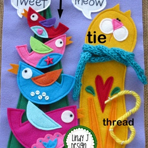 Quiet BOOK PDF Pattern ANIMAL Sounds Felt Activity Book Instructions ...