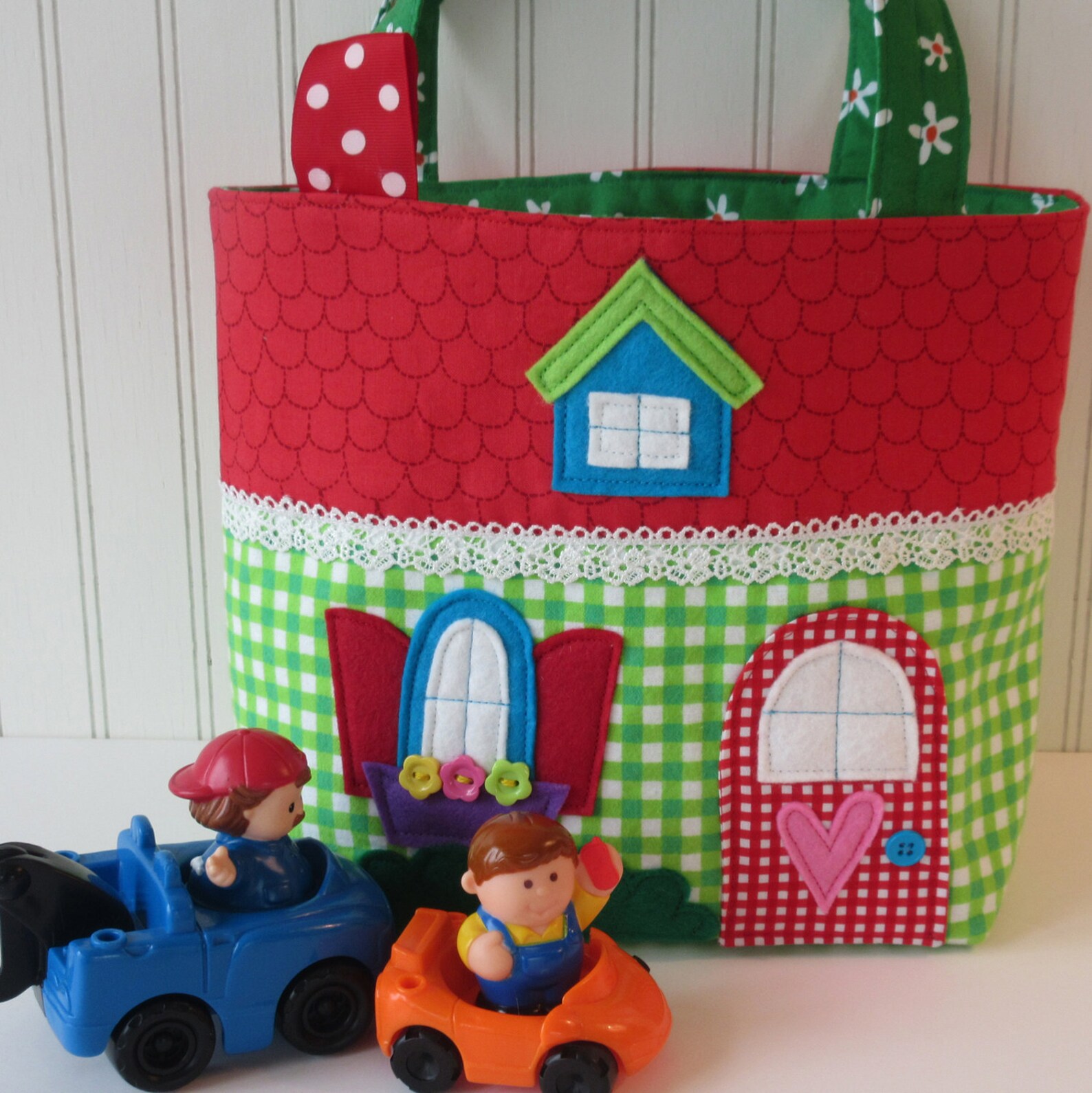House TOTE Bag Instructions Toy Bag Pattern Book Bag PDF Quiet Book Tote Pattern Diaper Bag ...