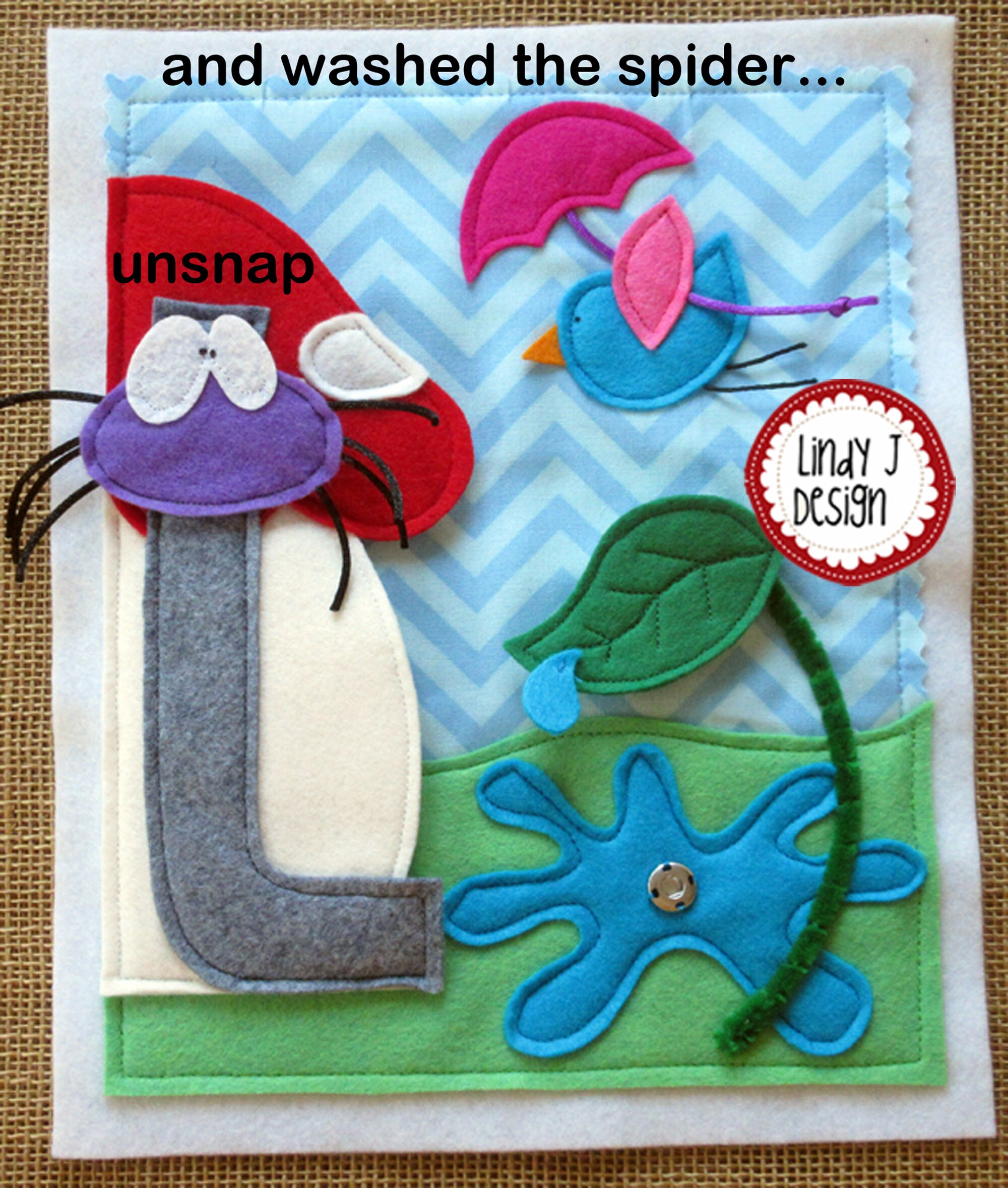 Itsy Bitsy SPIDER Felt Quiet Book PDF Pattern ACTIVITY Book ...