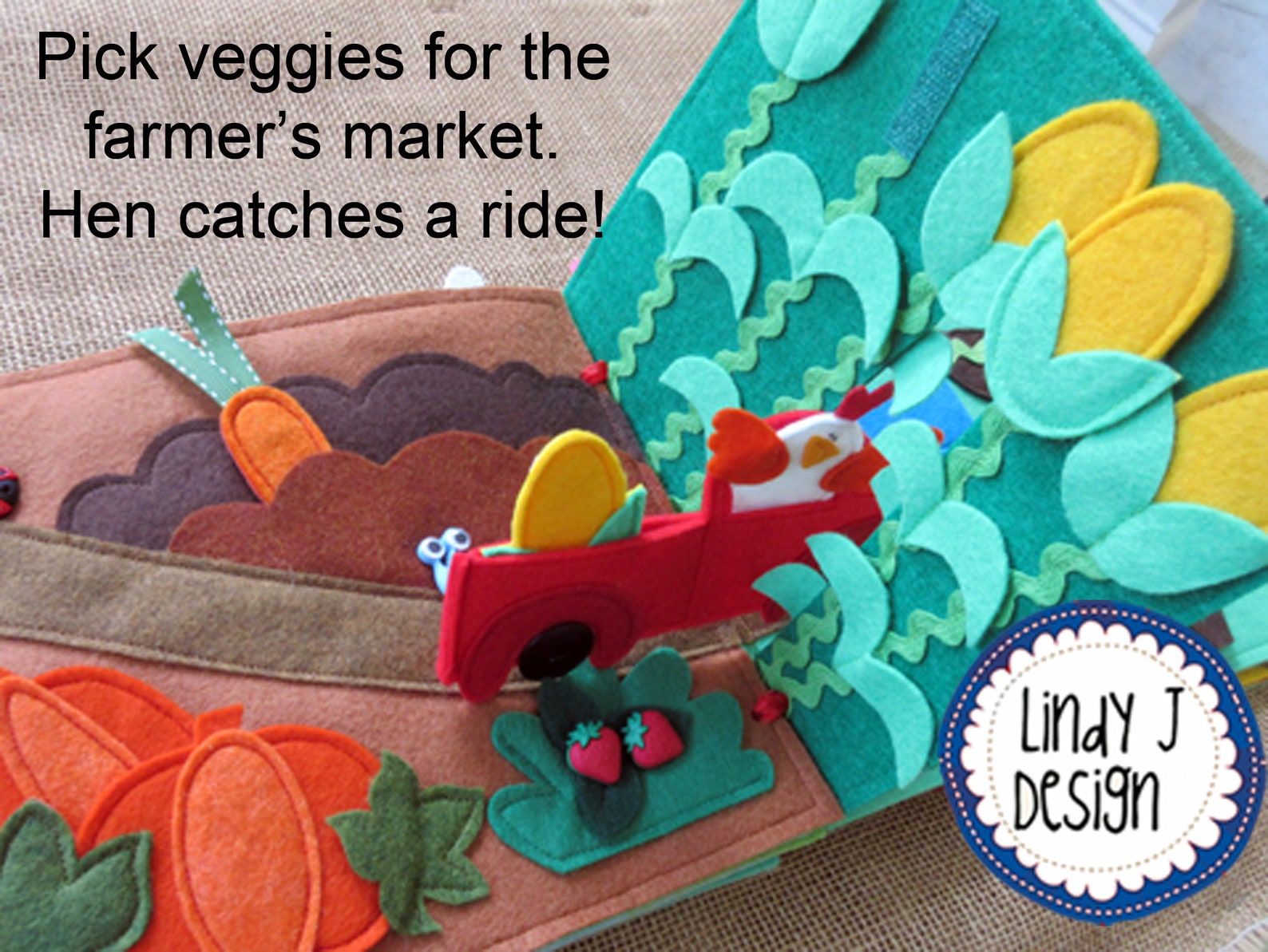 Little Red Farm TRUCK QUIET Book PDF Activity Book Pop up Pages ...