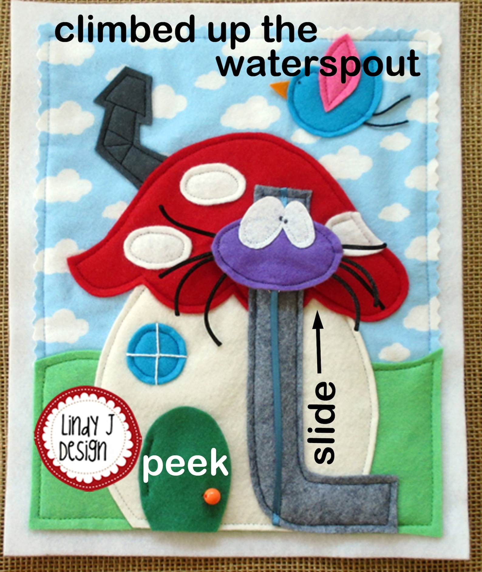 Itsy Bitsy SPIDER Felt Quiet Book PDF Pattern ACTIVITY Book ...