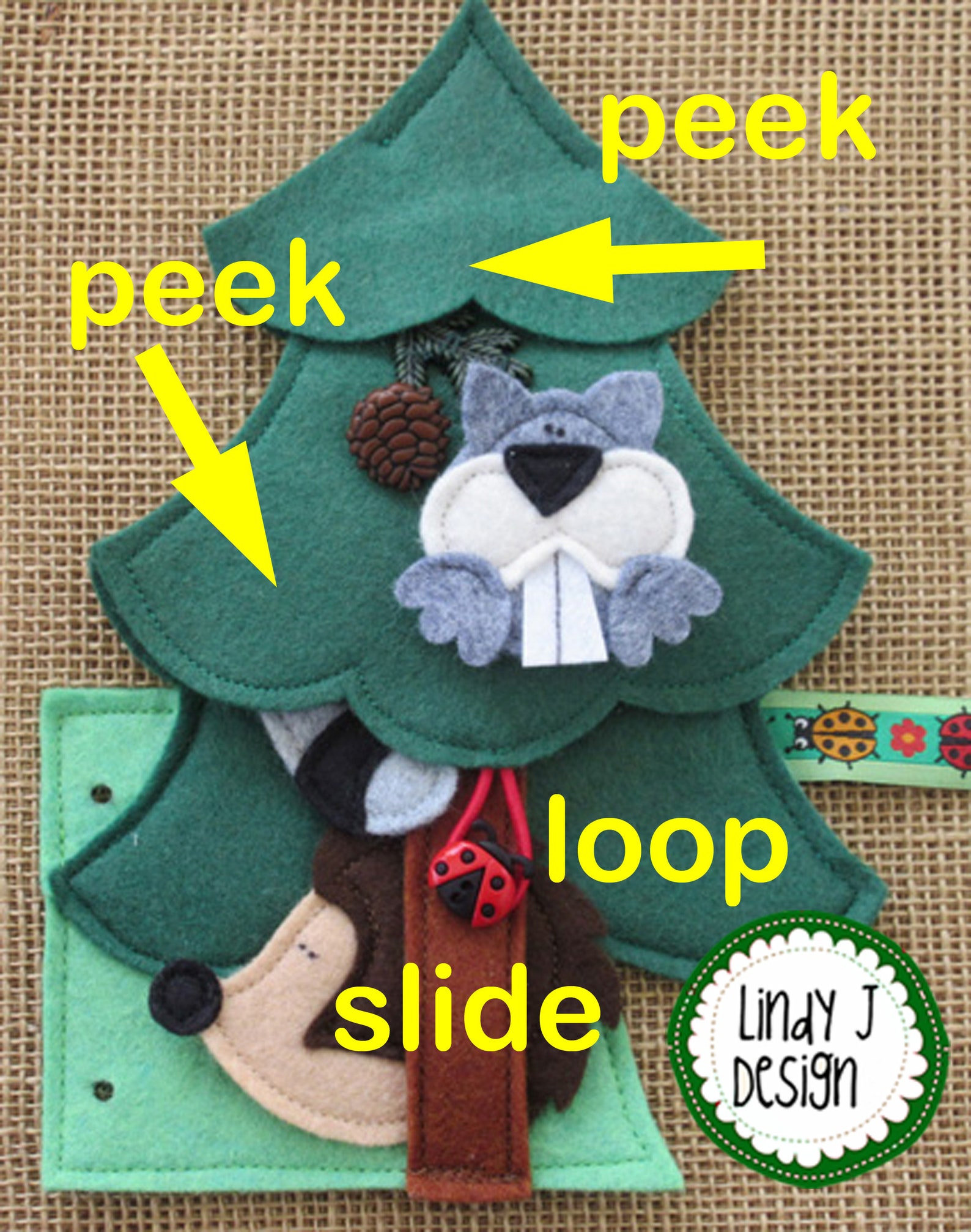FOREST Fun Felt Quiet BOOK PDF Activity Busy Book Pattern Felt Toddler ...