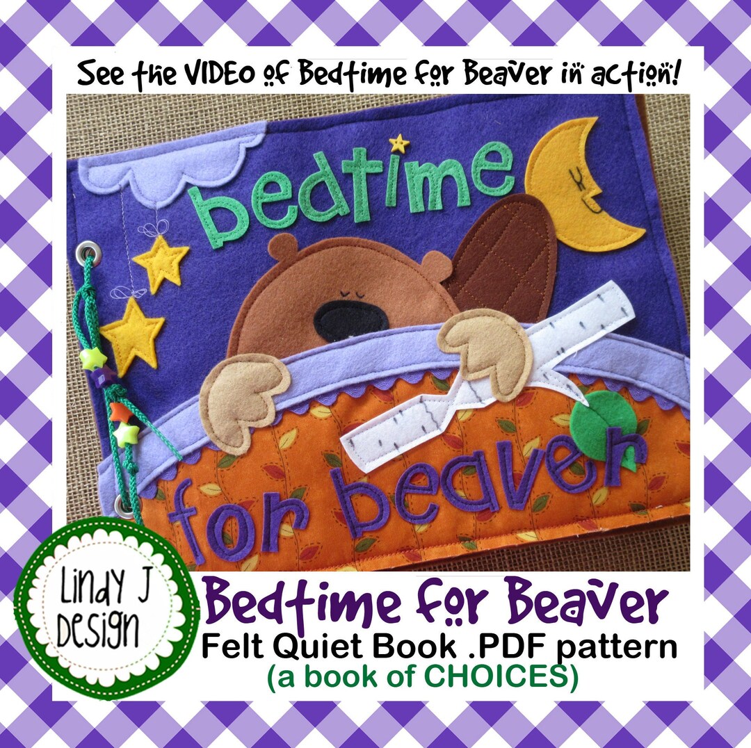Bedtime for Beaver BEDTIME Book of Choices Quiet BOOK .PDF - Etsy