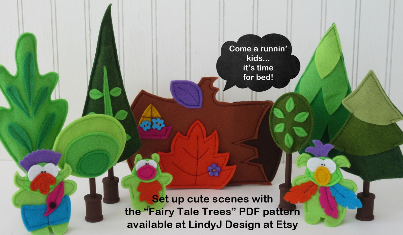 Fantasy Forest Felt MATCHBOX Cottage #4 TROLLS PDF Pattern - Etsy