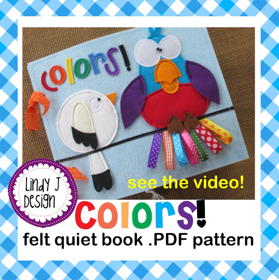 QUIET BOOK PDF Pattern Felt Quiet Book Instructions Color Busy Book ...