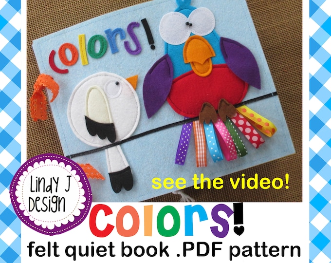QUIET BOOK PDF Pattern Felt Quiet Book Instructions Color Busy Book ...