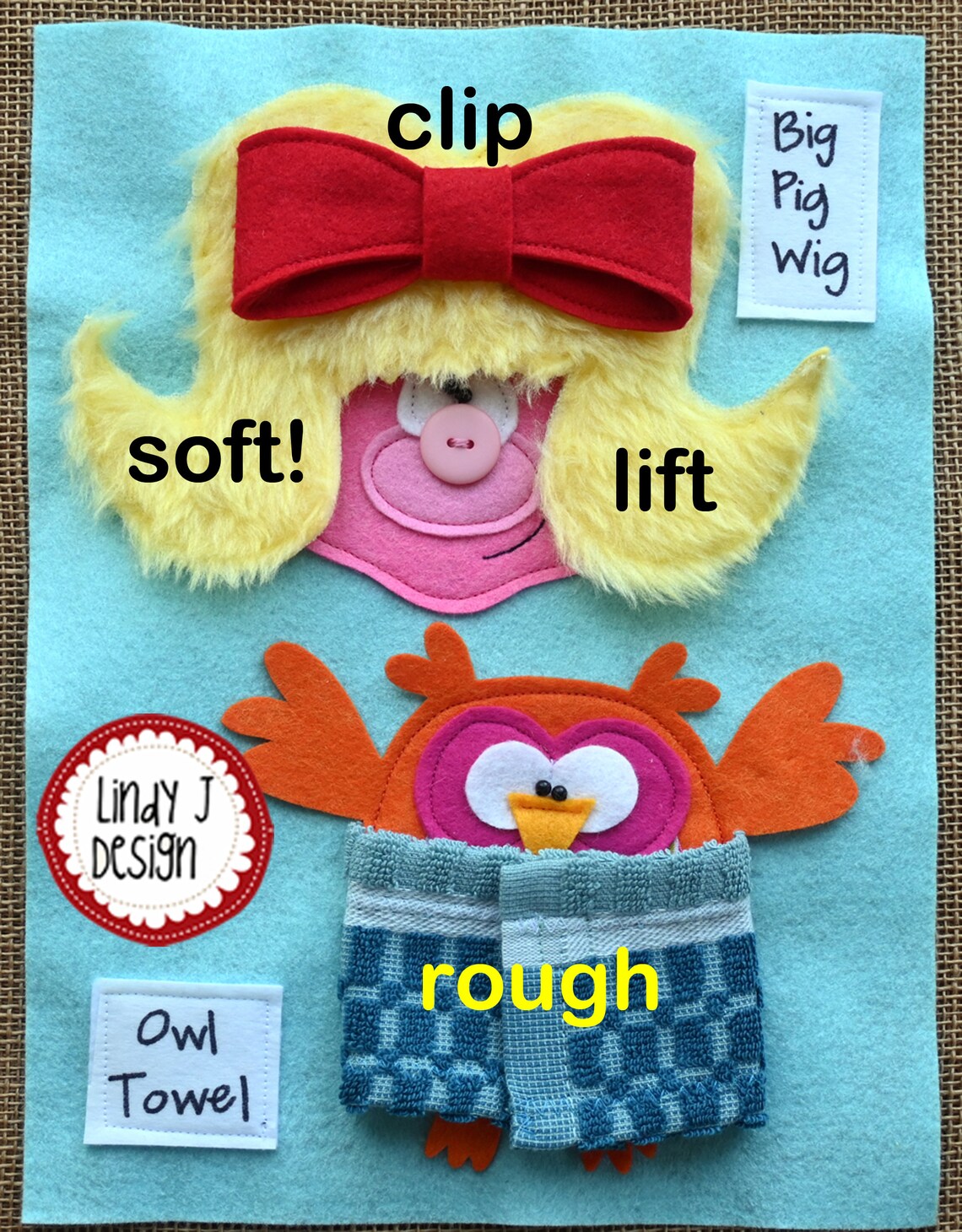 Quiet BOOK PDF Pattern Fox Socks RHYMING Felt Activity Book ...