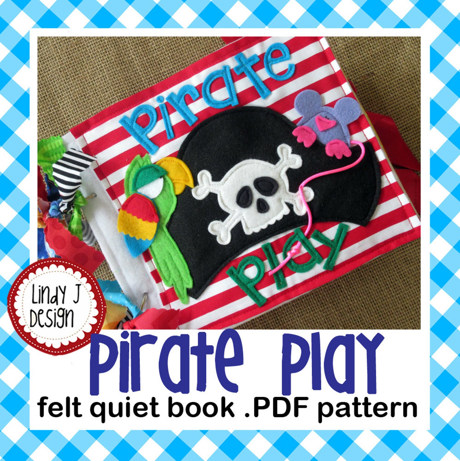 PIRATE Play Felt QUIET Book .PDF Pattern | Etsy