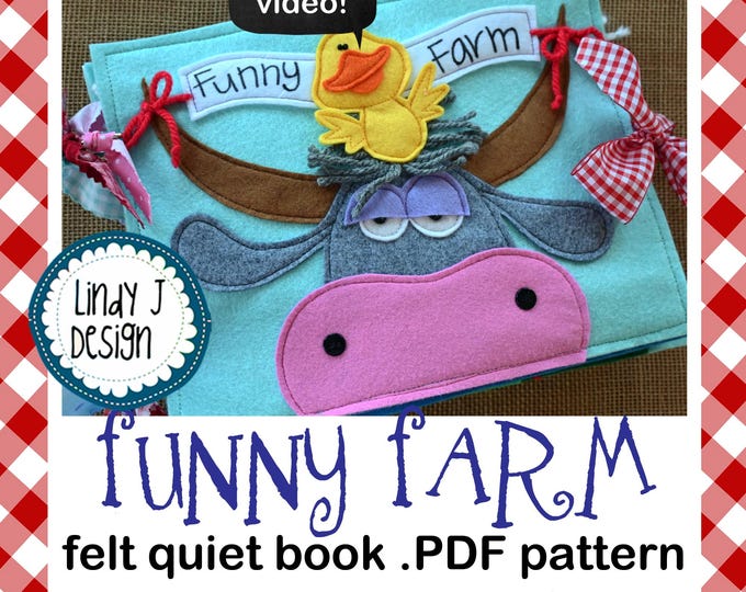 FARM Quiet BOOK PDF Pattern Felt Animal Activity Book Instructions Busy ...