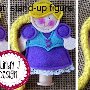 Fairy Tale MATCHBOX Cottage #7 RAPUNZEL Felt Playset PDF Pattern ...