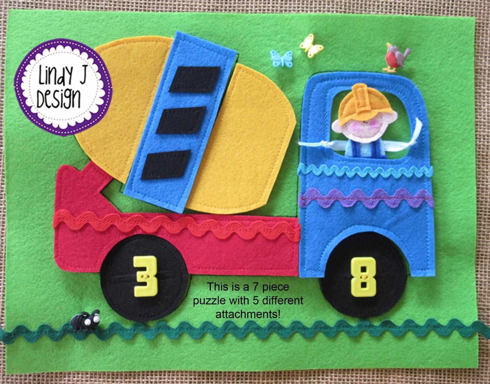 On the Go QUIET BOOK PDF Pattern Quiet Book for Boys Felt Book Pattern ...