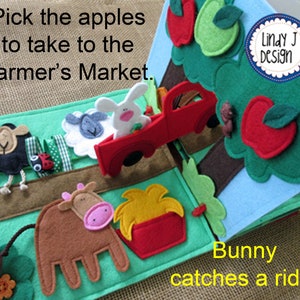 Little Red Farm TRUCK QUIET Book PDF Activity Book Pop up Pages ...