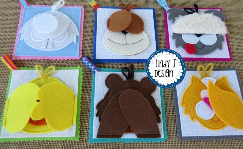 Little Pages Set 3 FELT ACTIVITY Cards Quiet Book .PDF Pattern | Etsy