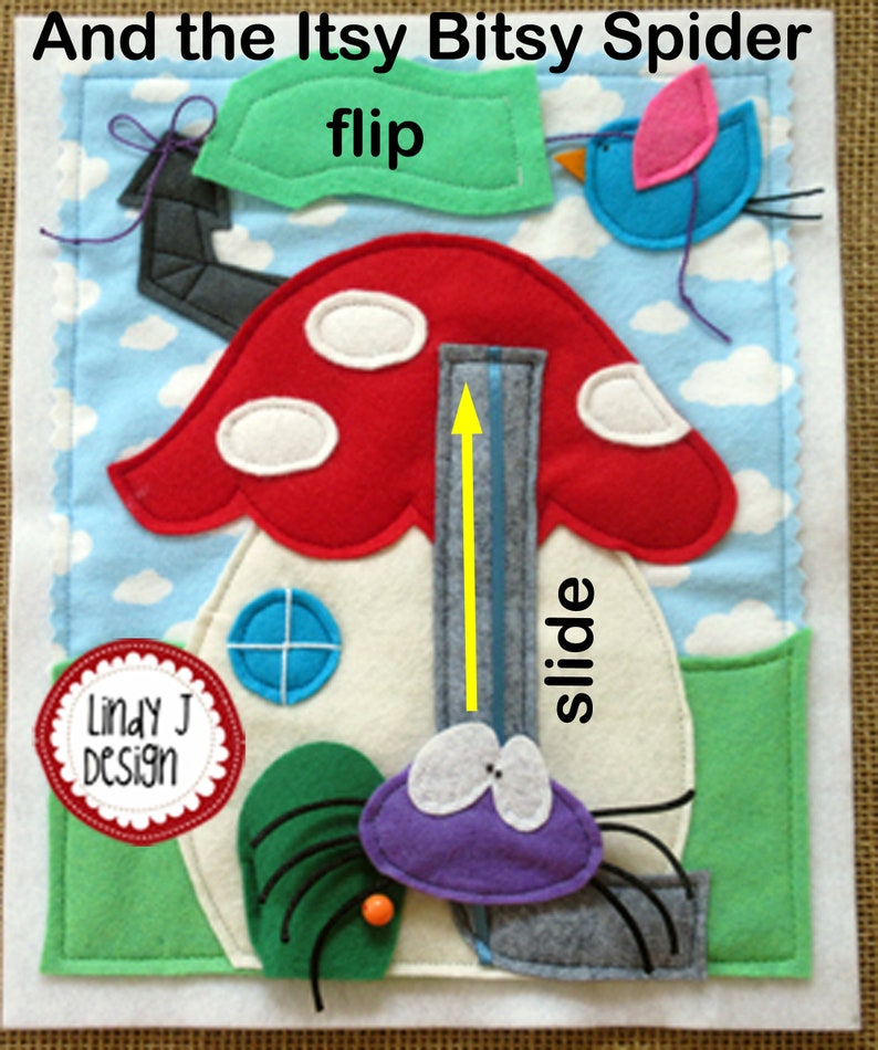 Itsy Bitsy SPIDER Felt Quiet Book PDF Pattern ACTIVITY Book - Etsy Canada