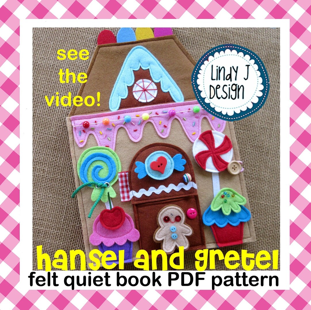 Hansel Gretel Felt Quiet BOOK PDF PATTERN Fairy Tale Busy Book Pattern ...