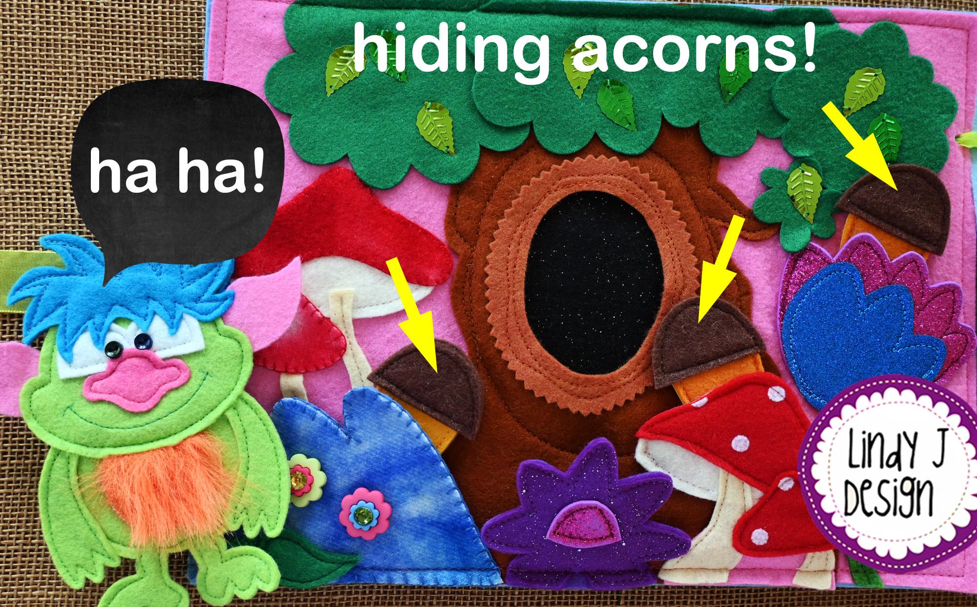Troll TROUBLE Quiet BOOK PDF Pattern Felt Fairy Activity Book ...
