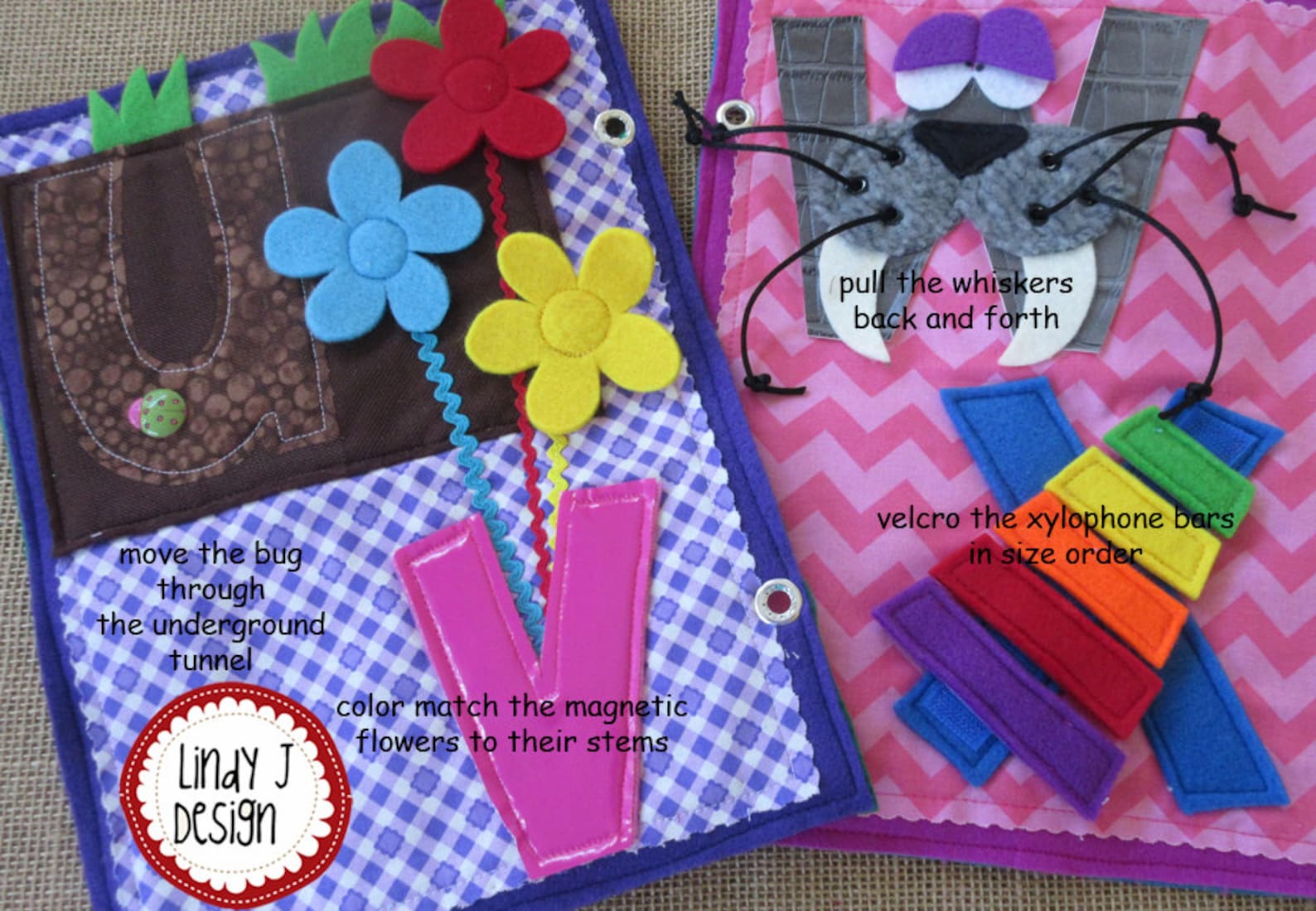 Abc Felt Quiet Book PDF ALPHABET Pattern Lower Case LETTERS Felt Book ...