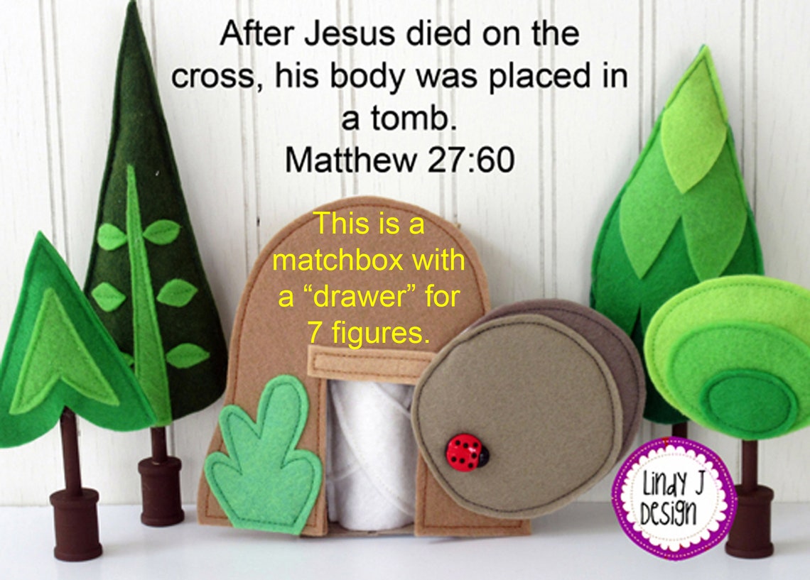 EASTER Story Felt MATCHBOX PDF Pattern Activity Set Bible Figures - Etsy