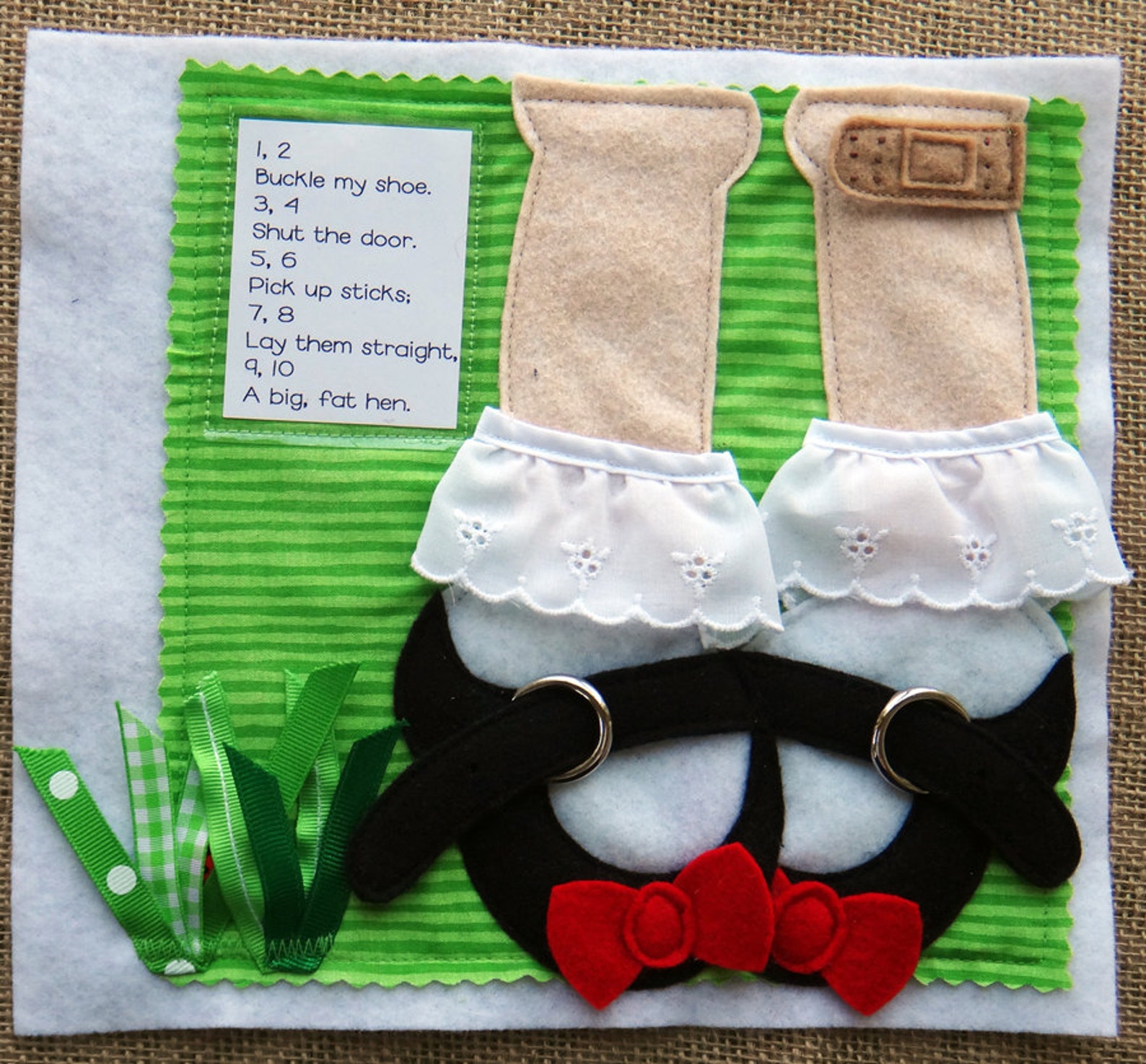 RHYME Time Felt Quiet BOOK .PDF Pattern Activity Book Instructions ...