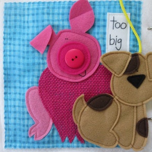 Dog QUIET BOOK Pdf PATTERN Puppy Quiet Book Instructions Animal Touch ...