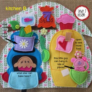 Mouse House Felt DOLL HOUSE QUIET Book, Mouse Cottage, Dollhouse Book ...