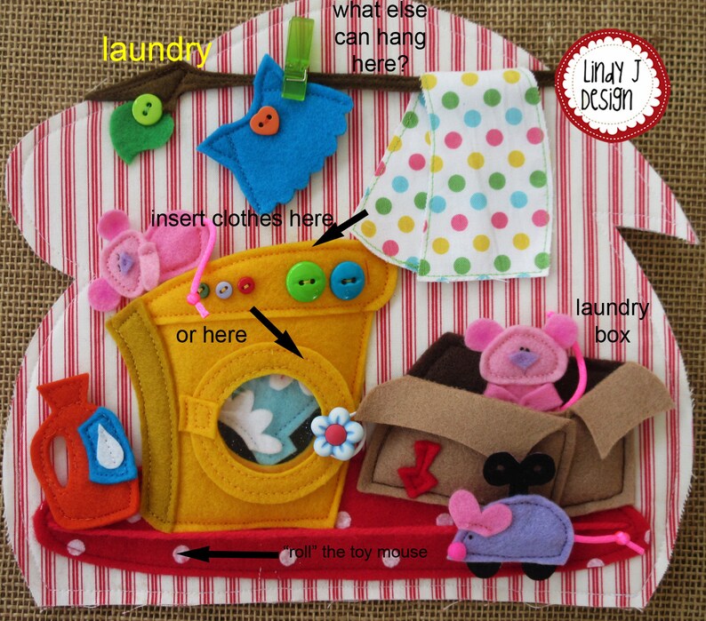 Mouse House Felt DOLL HOUSE QUIET Book Mouse Cottage | Etsy