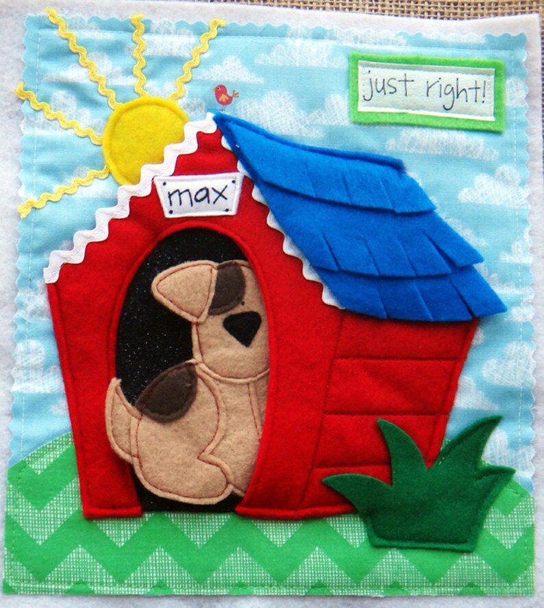 A Home for Max FELT QUIET Book .PDF Pattern - Etsy