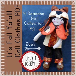 DOLL Clothes BUNDLE 4 Seasons Girl Collection for 12” Felt Zoey Doll ...