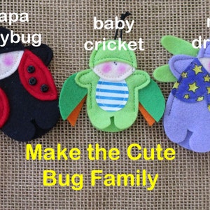 Fantasy Forest Felt MATCHBOX Cottage 2 BUGS PDF Pattern - Etsy