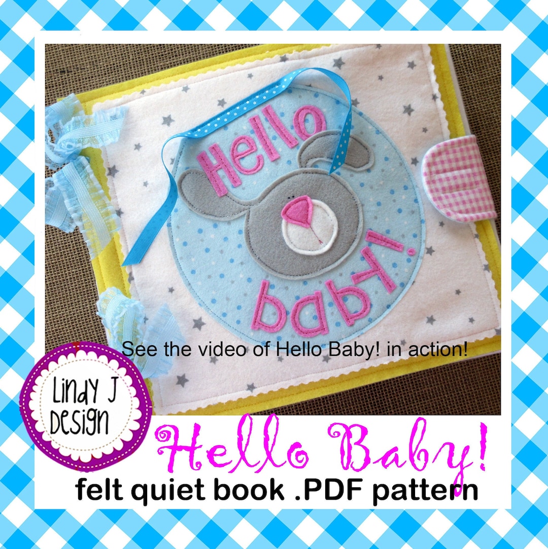 Felt Quiet Book PDF Pattern Baby ACTIVITY Book Instructions Busy Book ...