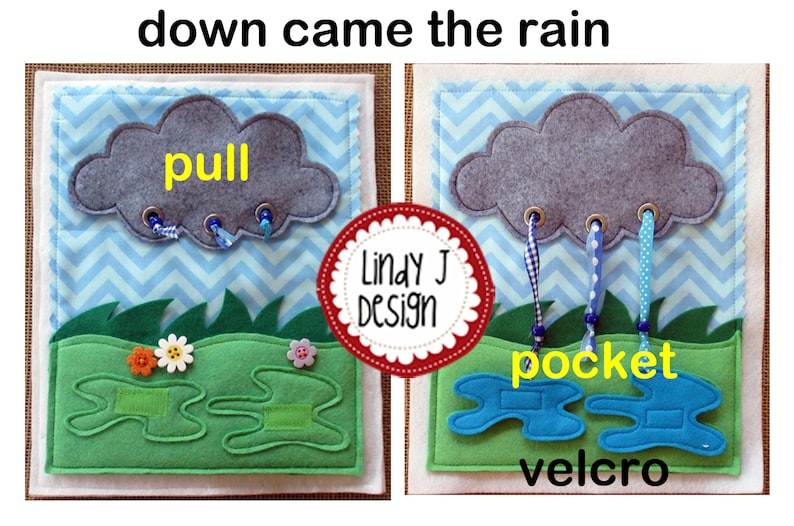 Itsy Bitsy SPIDER Felt Quiet Book PDF Pattern ACTIVITY Book ...