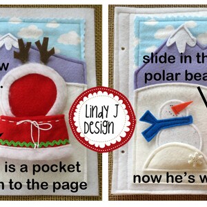POLAR BEAR What Do You Wear Felt Quiet Book PDF Pattern, Dress-up Book ...