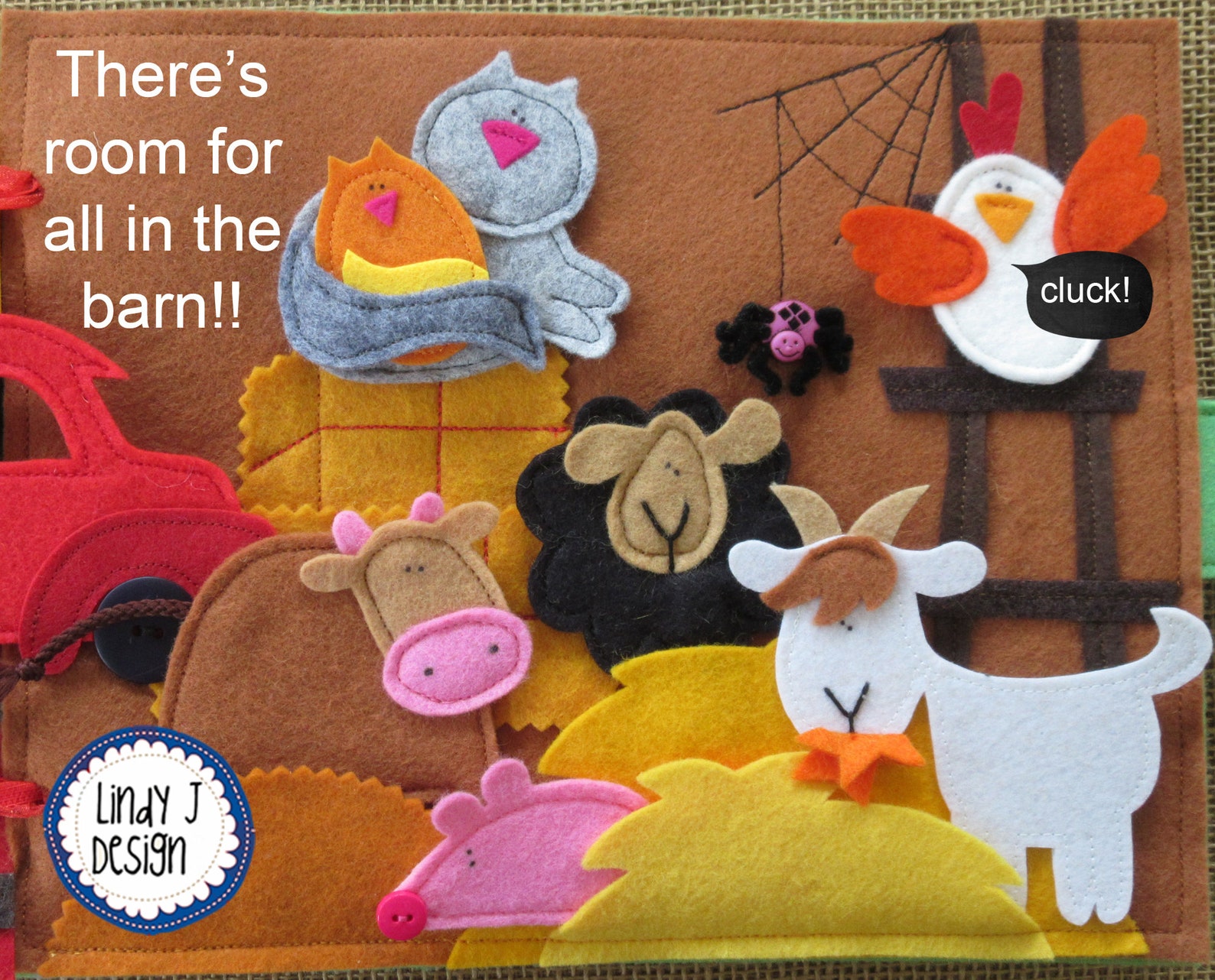 Little Red Farm TRUCK QUIET Book PDF Activity Book Pop up Pages ...