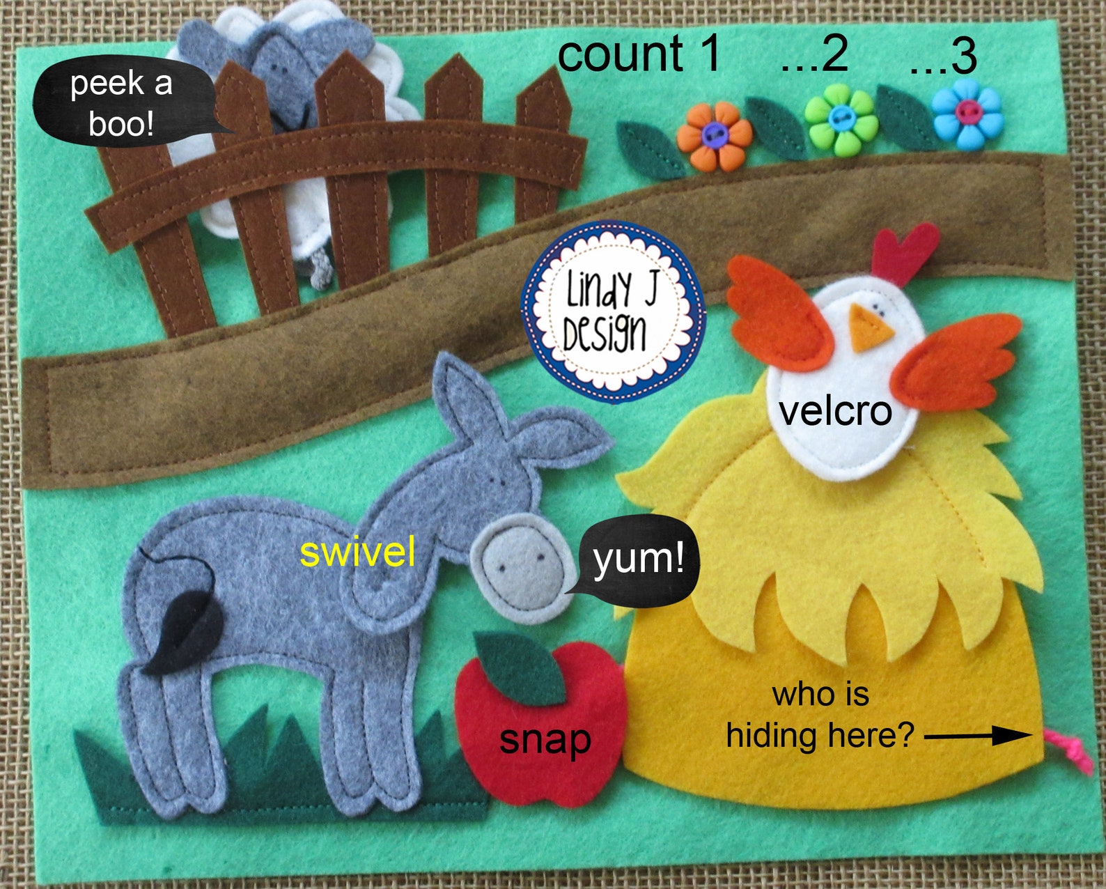 Little Red Farm TRUCK QUIET Book PDF Activity Book Pop up Pages ...