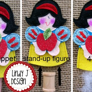 FAIRY Tale MATCHBOX Cottage Snow White Felt Playset PDF Pattern 7 ...