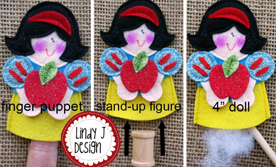 FAIRY Tale MATCHBOX Cottage Snow White Felt Playset PDF Pattern 7 ...