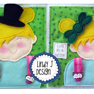 Button Button QUIET BOOK PDF Pattern, Activity Book, Developmental Book ...