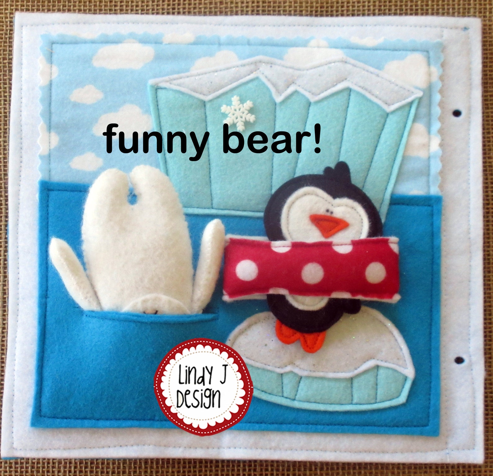 POLAR BEAR What Do You Wear Felt Quiet Book PDF Pattern - Etsy