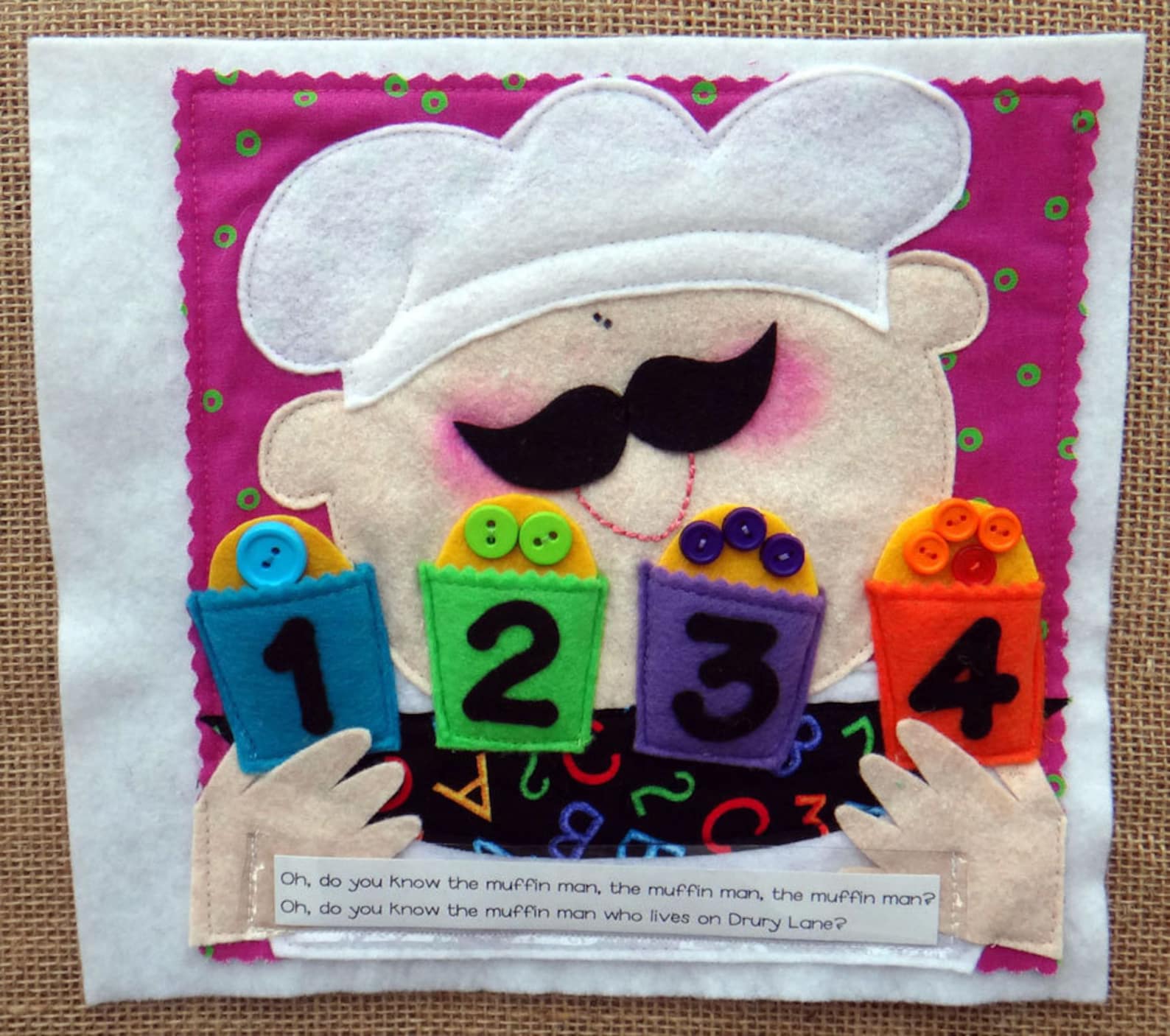 RHYME TIME 2 Felt Quiet Book PDF Pattern Nursery Rhymes Activity Book ...