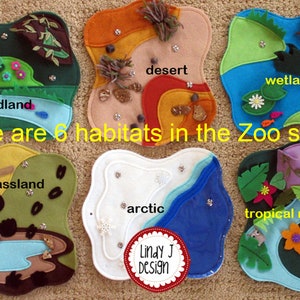 ZOO Fun #2 DESERT Quiet Book PDF Pattern, Landscape With 3D Pieces ...
